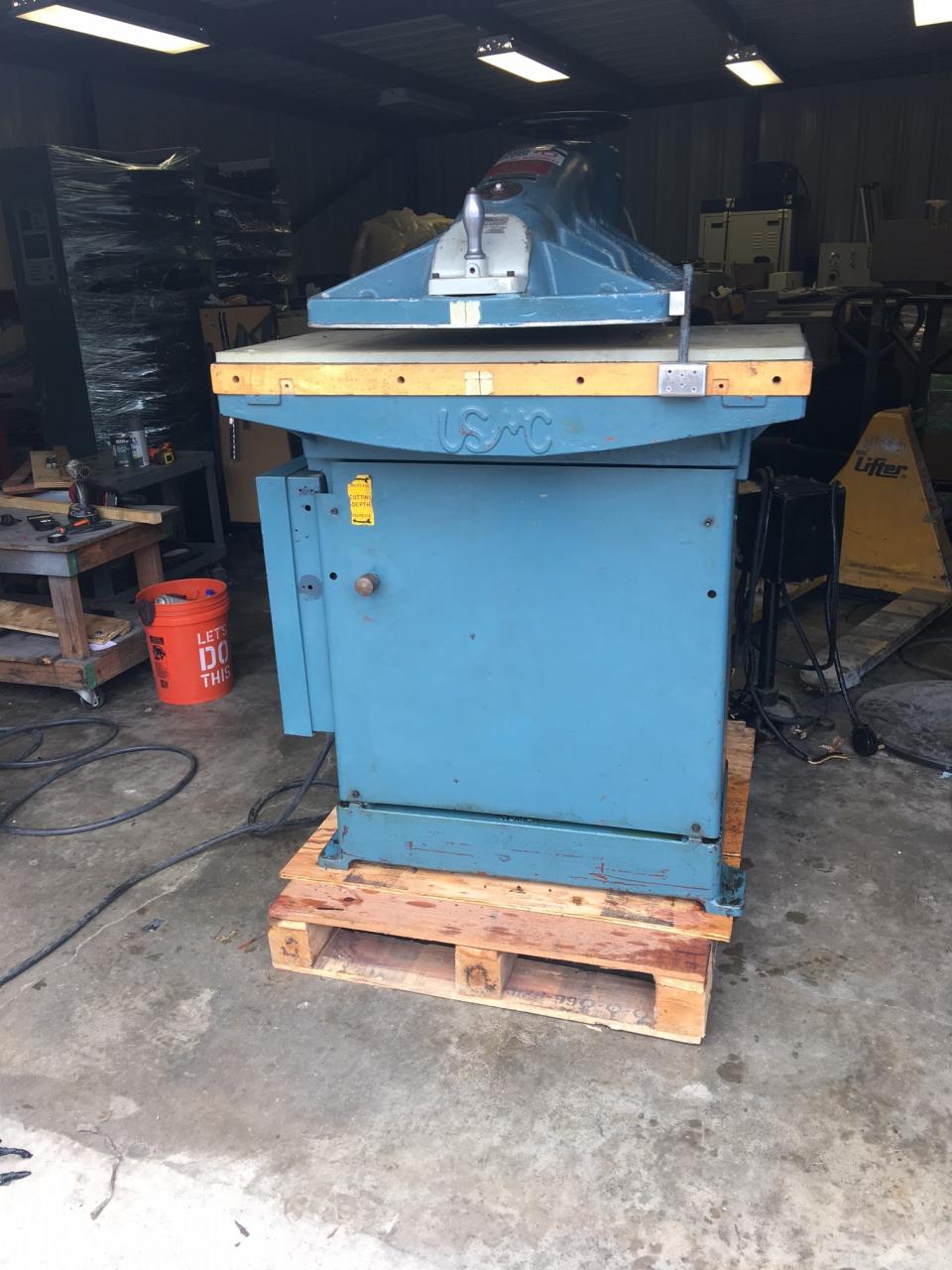 Lot #9: 15 Ton USM Hydraulic Clicker Die Cutter Press - Click for Video ...